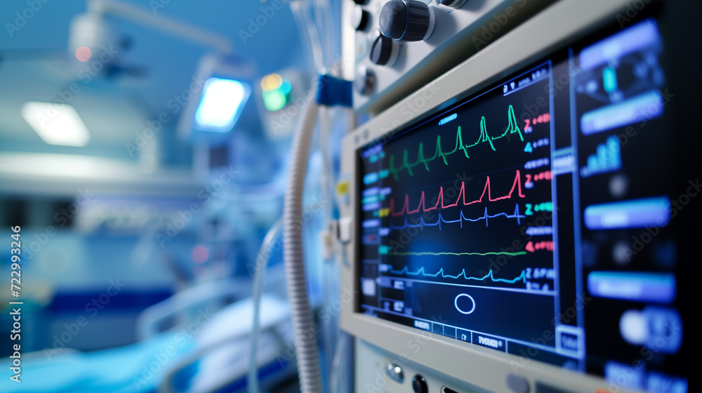 electrocardiogram machine Stock Photo | Adobe Stock