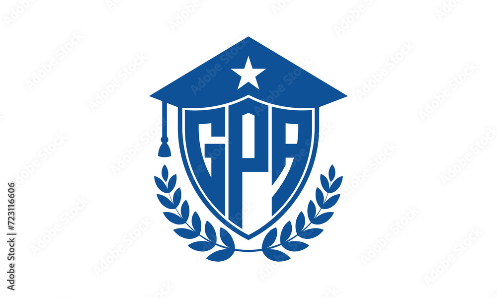 Image vectorielle Stock GPA three letter iconic academic logo design ...