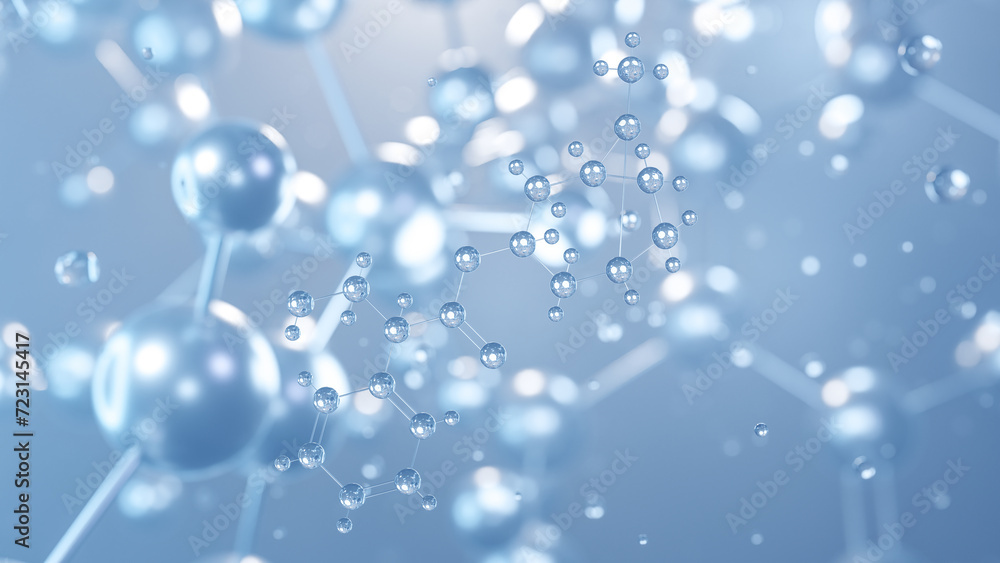 atropine molecular structure 3d, flat model, tropane alkaloid ...