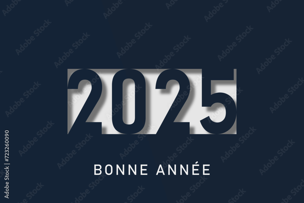 Bonne année - meilleurs vœux 2025 - vecteur pour affiche, bannière ...