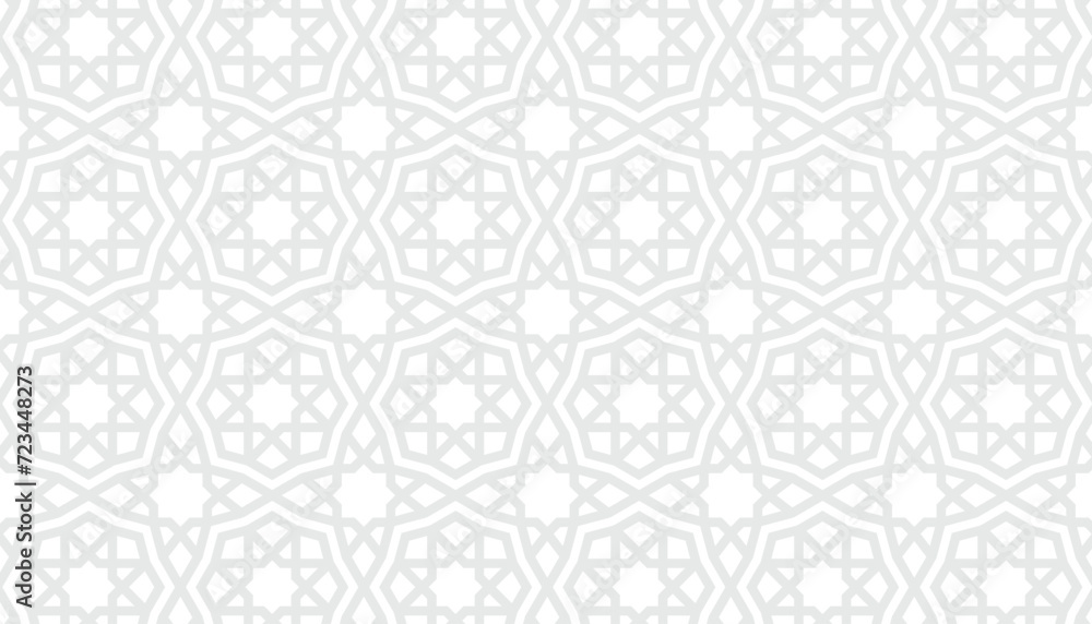 islamic background with arabic hexagonal ornament and arabian seamless ...