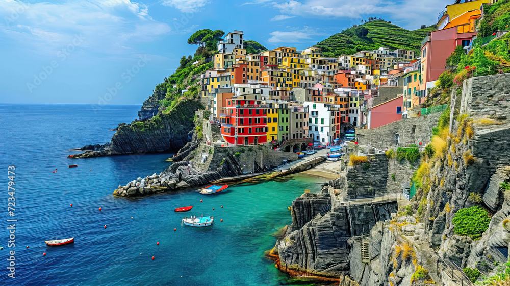 Old town charm meets coastal beauty in a Mediterranean cityscape with a ...