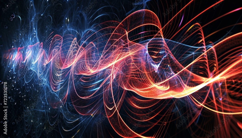 Stock-Illustration „Ethereal Wave Patterns, Phase Conjugate Scalar ...