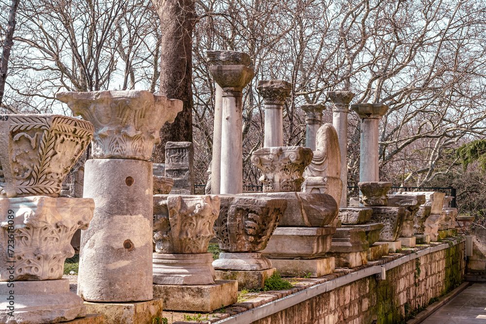 Byzantine style in architecture of Constantinople exterior Stock Photo ...