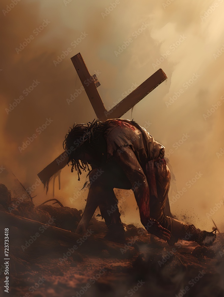 Jesus Christ background poster, religion wallpaper, social media post ...