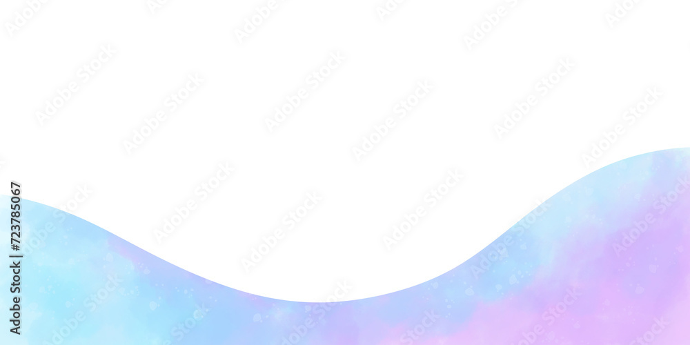 Pastel purple and blue splash watercolor border cute frame banner Stock ...