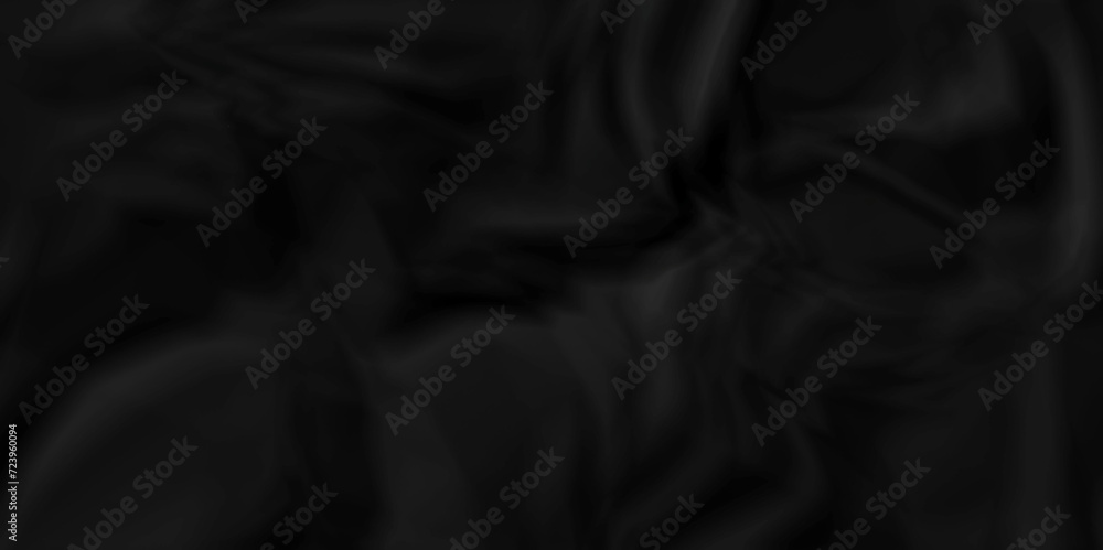 Dark crumple black fabric paper wrinkled poster template ,blank glued ...