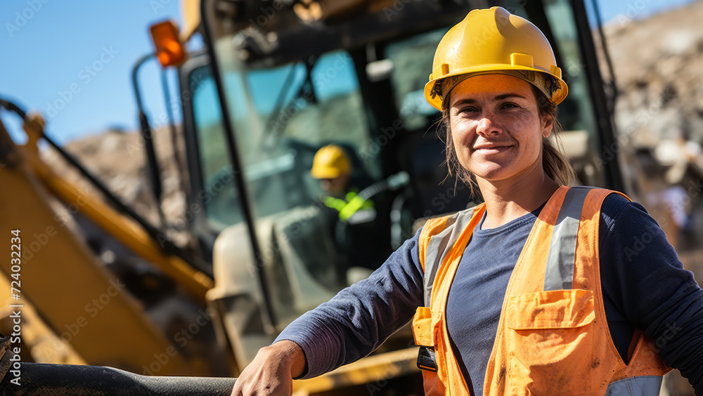 portrait of Excavating and Loading Machine and Dragline Operator, who ...