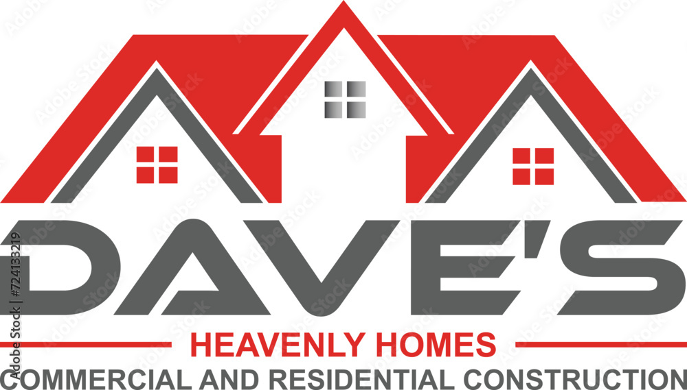 Image vectorielle Stock residential and commercial construction logo ...