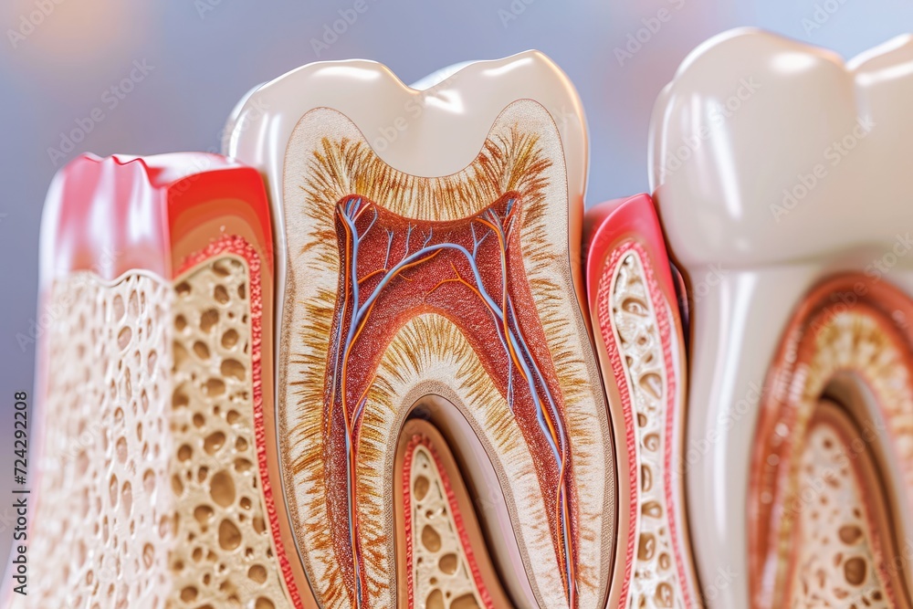 Tooth Anatomy: A Realistic and Detailed Photo Exhibits the Intricate ...