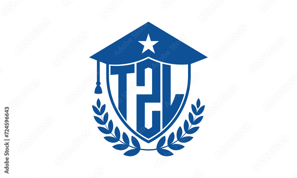 TZL three letter iconic academic logo design vector template. monogram ...