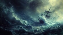 Ship At Sea Free Stock Photo - Public Domain Pictures