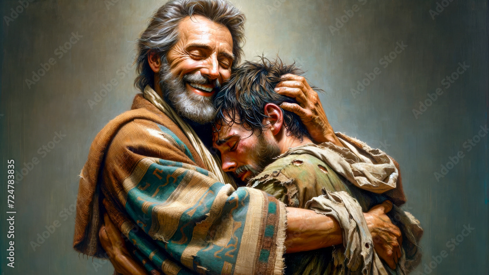 Ilustración de Stock Joyful Reunion: The Bible Story of the Father's ...