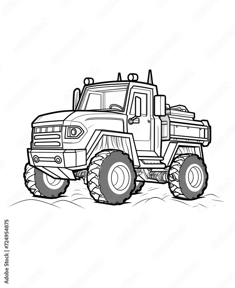 Land Rover Defender Coloring Page, Colouring Design, Ai Generative ...