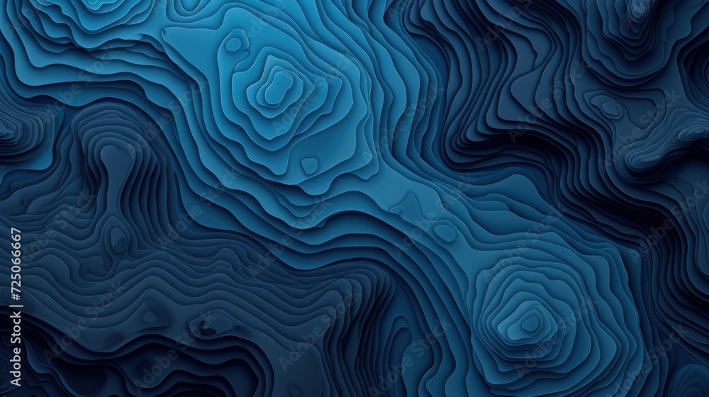 Ilustração Vector Abstract Topographic Map Conceptual Pale Dark Blue ...