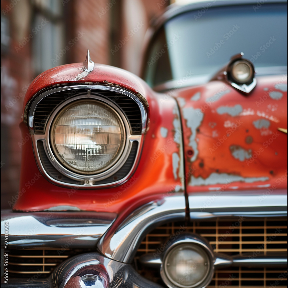 Classic Cadillac Car Highlighted in Travel Photography, High Resolution ...