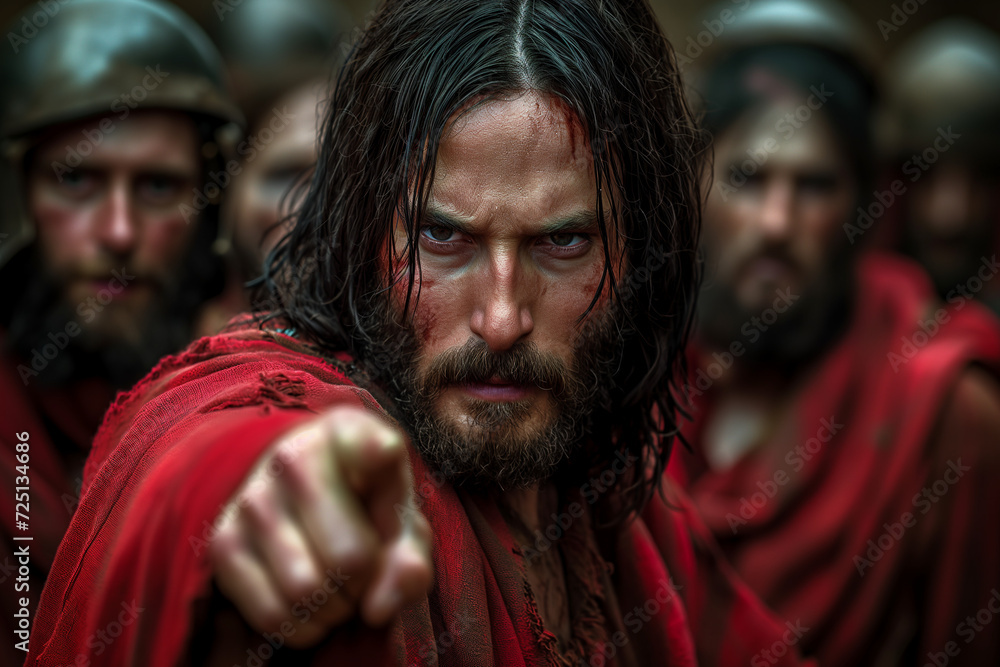Betrayal of Judas, representation of Maundy Thursday with the ...