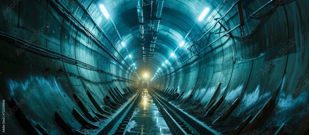 Underground tunnels are used to transport water, gas, and electricity ...