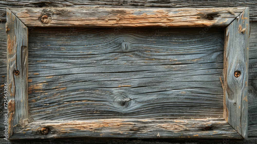details of an old wooden photo frame. Capture texture, grain, and any ...