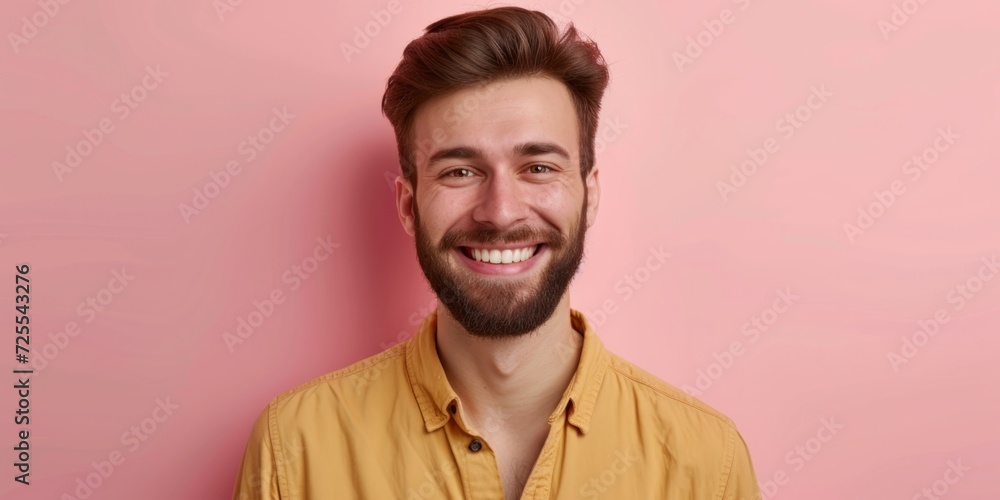 Happy Man Posing With Bright, White Teeth After Dental Treatment ...