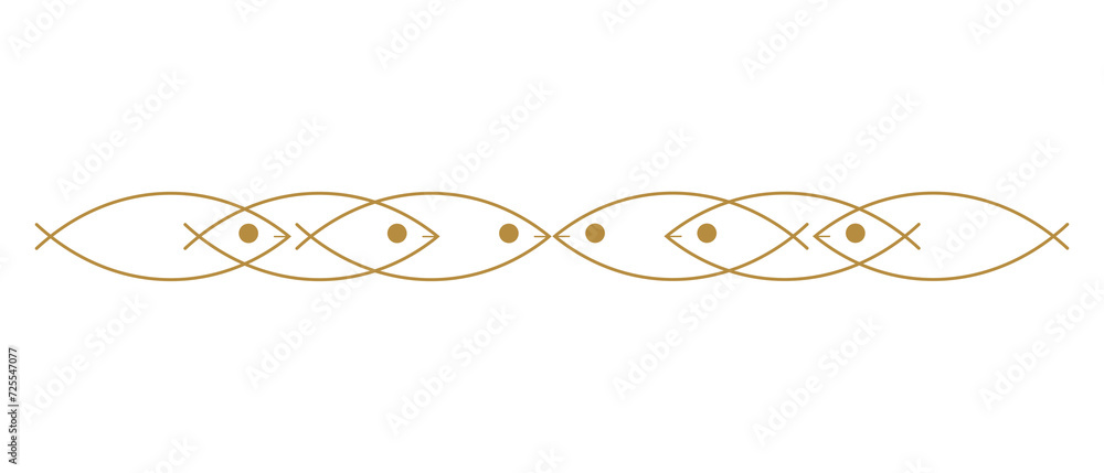 Vintage Gold Chain Border. Can be used as a Text Divider. Stock ...