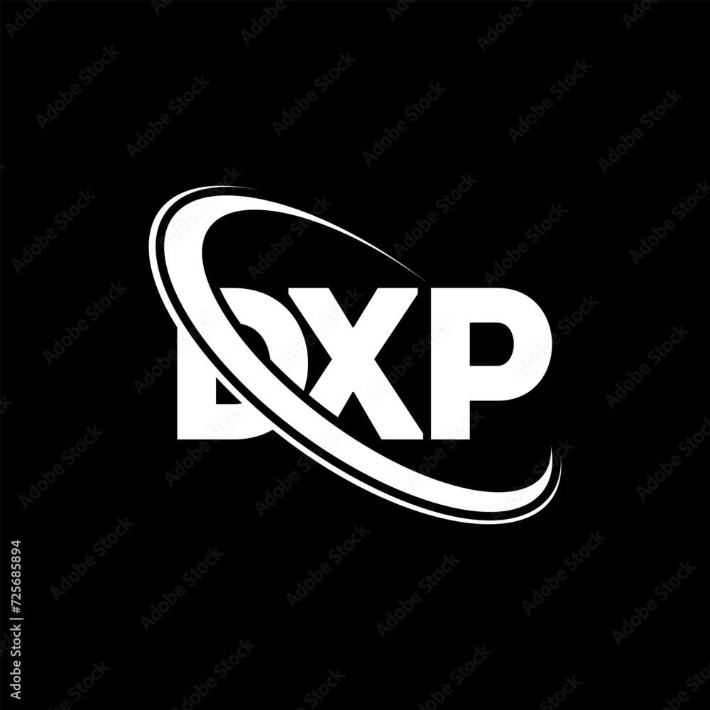 DXP logo. DXP letter. DXP letter logo design. Initials DXP logo linked ...