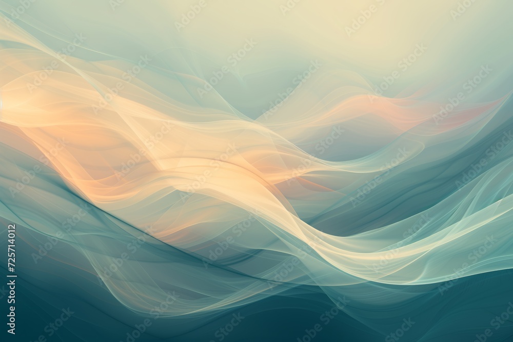 calming rhythms fluid shapes soothing colors flow seamlessly gentle ...