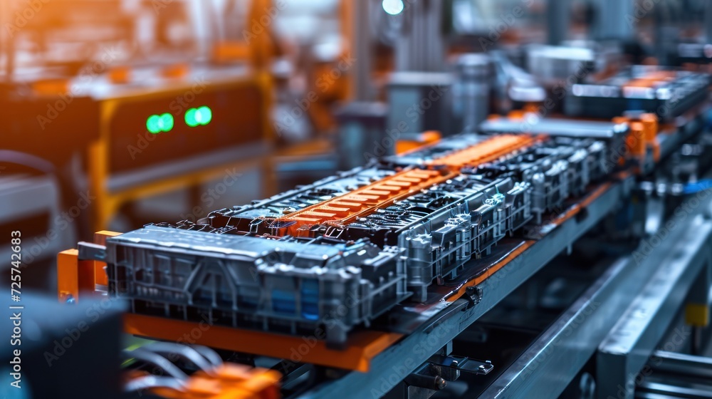 EV batteries for the automotive industry in production lines High ...