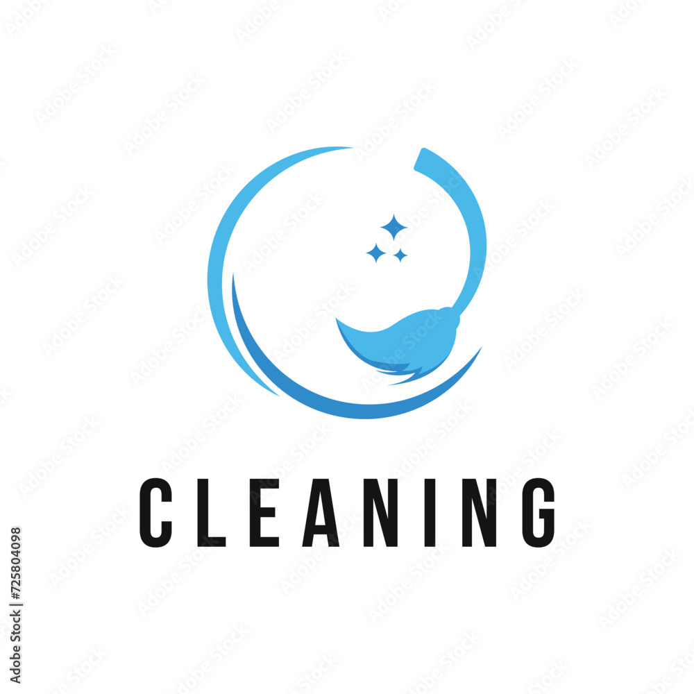 Cleaning service logo design concept idea Stock Vector | Adobe Stock