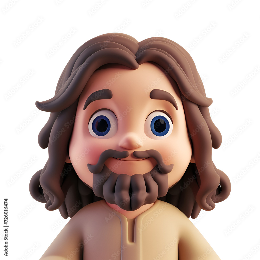 Christianity for Kids through Happy Jesus Christ: A Simple 3D Cartoon ...