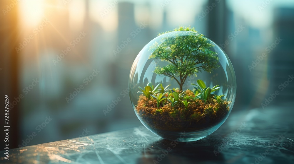 SDGs. Sustainable development goals. Environmental technology concept ...