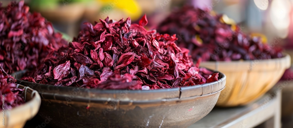 Dried red roselle available in market; a nutritious source of Vitamin ...