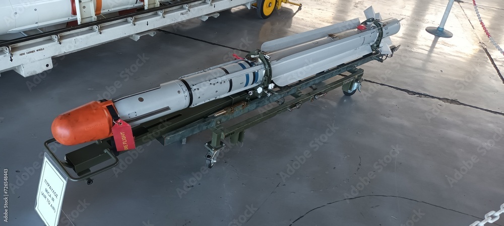 MICA air to air missile produced by produced by MBDA in a static ...