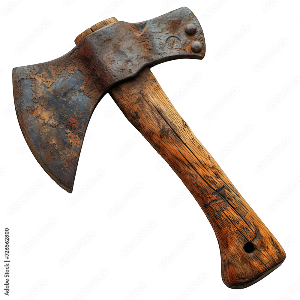 wood cutting ax isolated on transparent background ,axe png ,generative ...