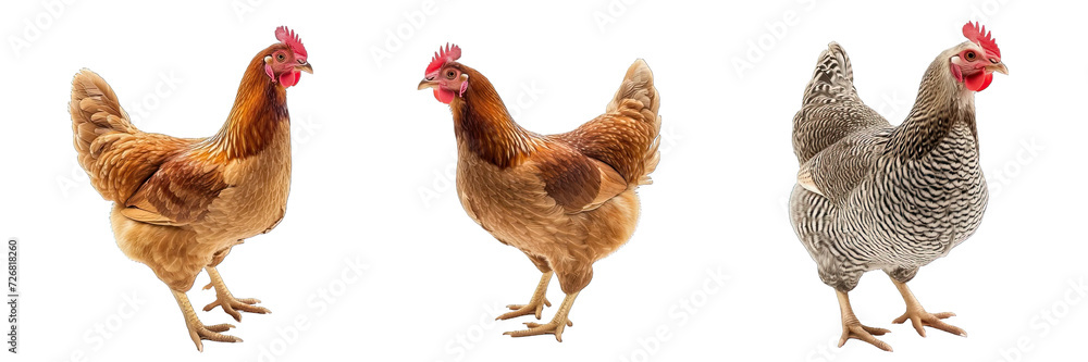Collection of PNG. Hen isolated on a transparent background. Stock ...