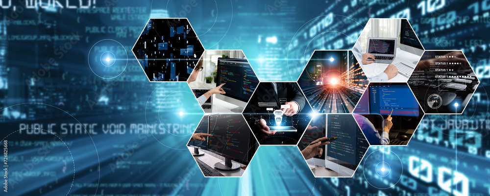 Computer programming, coding and AI artificial intelligence software development engaged by ...