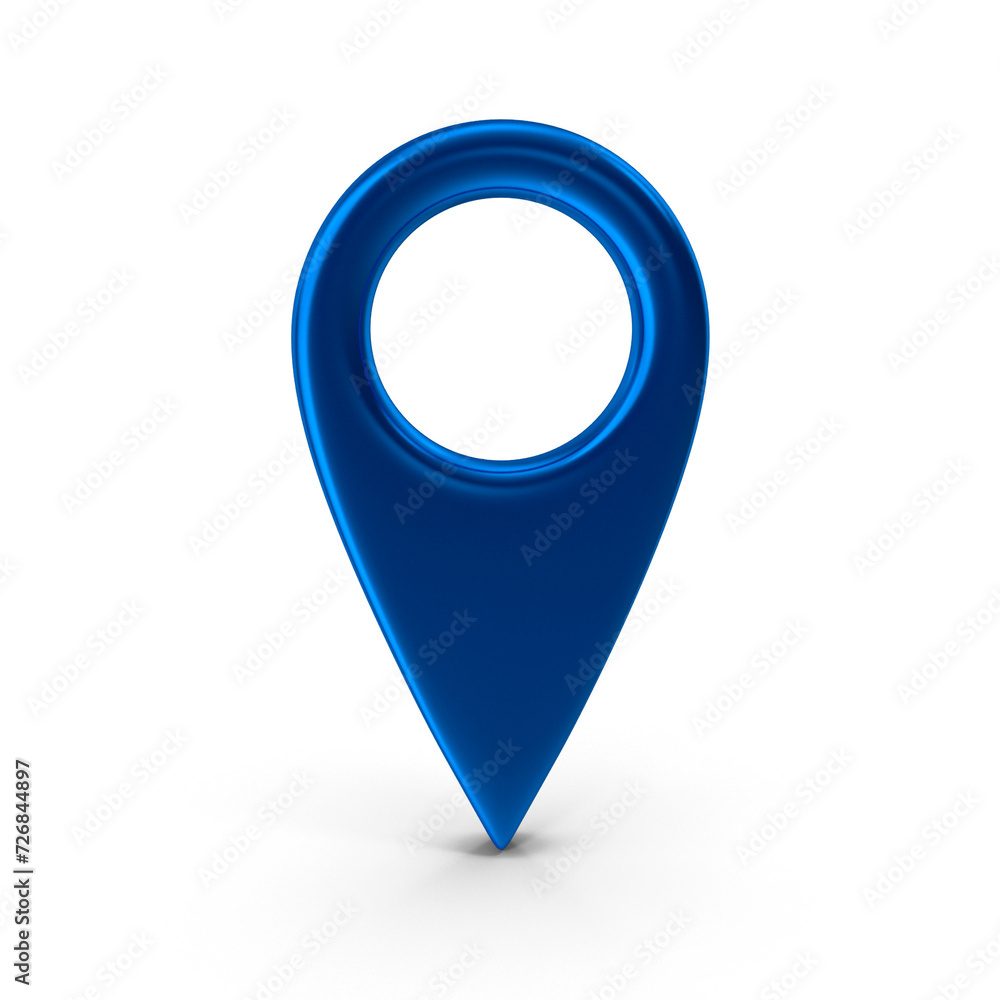 Illustration Stock 3D Blue Map PNG Pointer, Location Map Icon, Blue ...