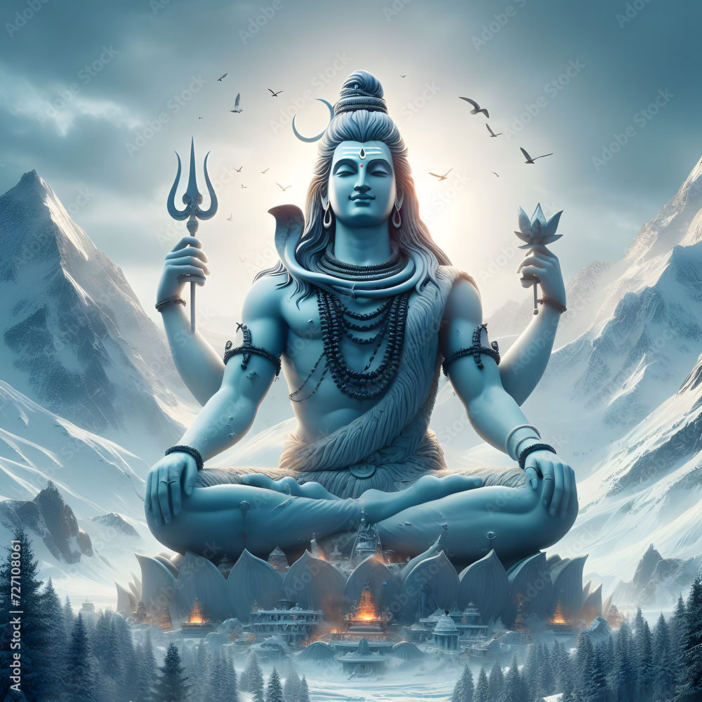 Maha Shivratri, a Hindu festival celebrated of Shiva Lord Stock Photo ...