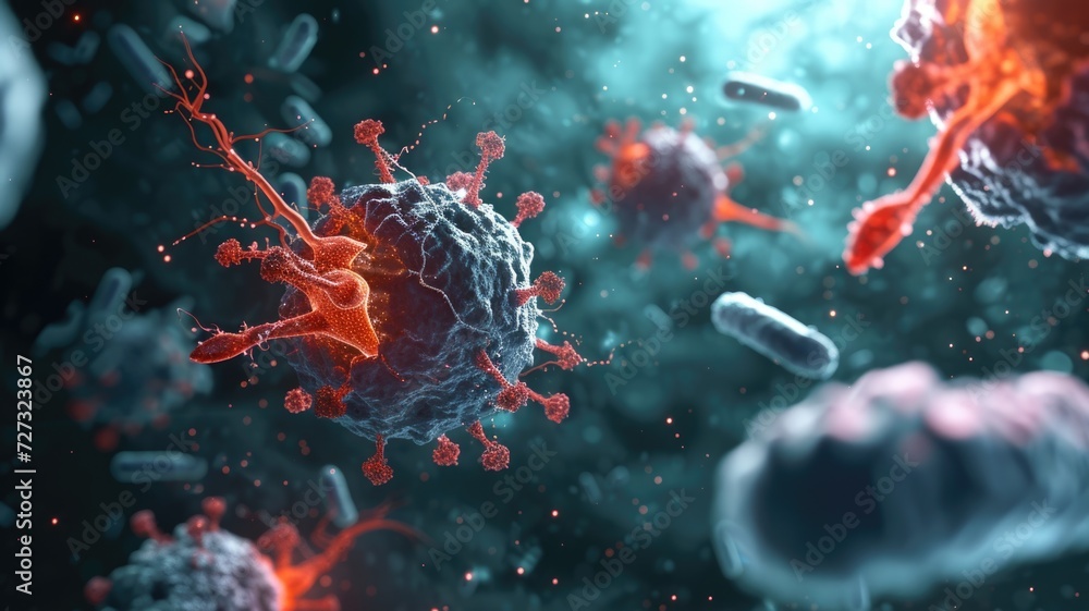 immune system in APS, showing antibodies attacking the body cells and ...