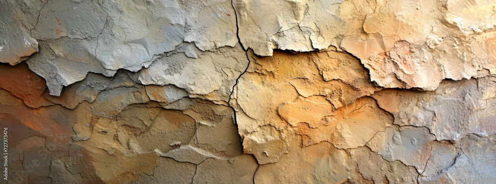 High-Resolution Texture of Cracked and Peeling Paint on a Weathered ...