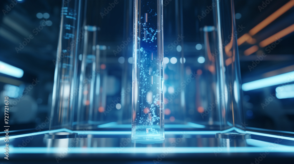 test tubes in medical laboratory, medical research concept, medicine ...