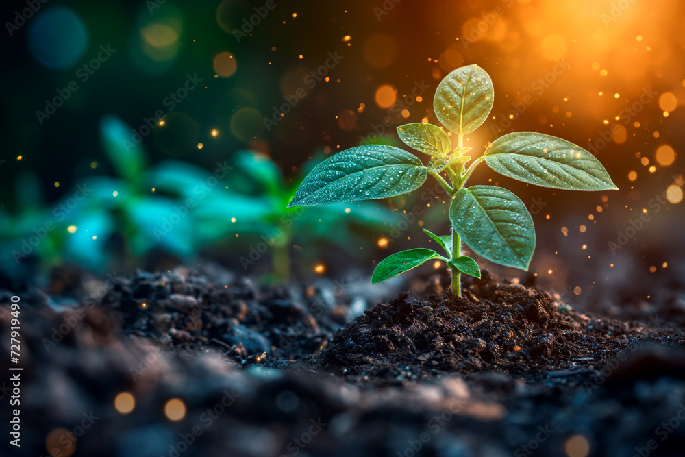 Green World. Background images showing a world without emissions. Green ...