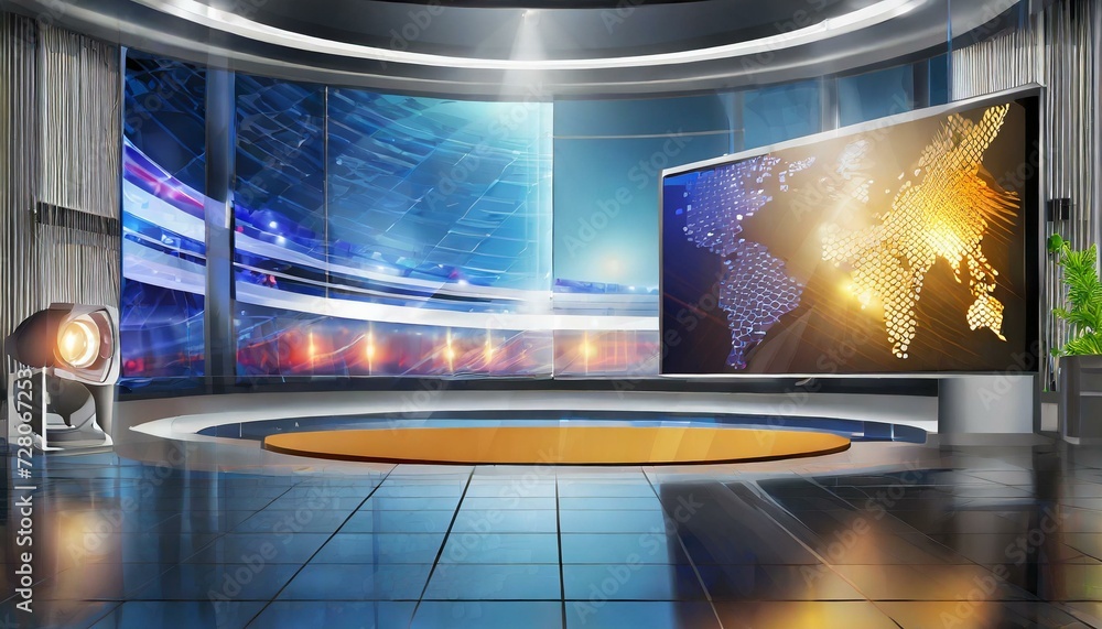 news studio background design Stock Photo | Adobe Stock