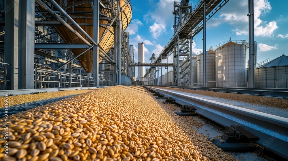 agro storage granary elevator at an agro processing plant for ...