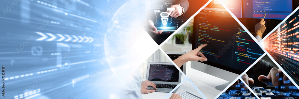 Computer programming, coding and AI artificial intelligence software development engaged by ...