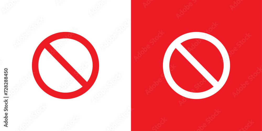 vector prohibited signs Stock Vector | Adobe Stock