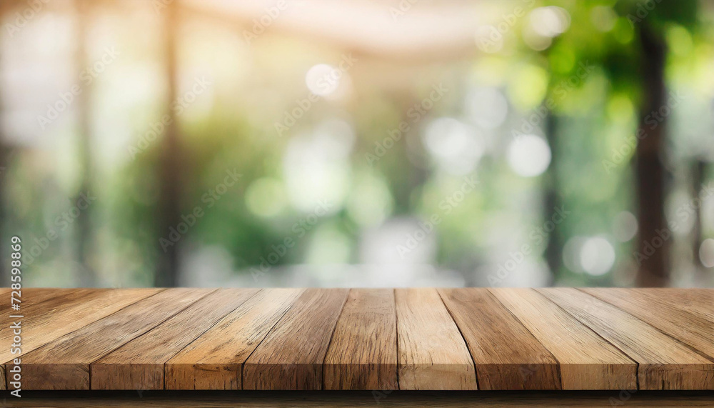 Empty white wold table top with abstract warm living room decor with ...