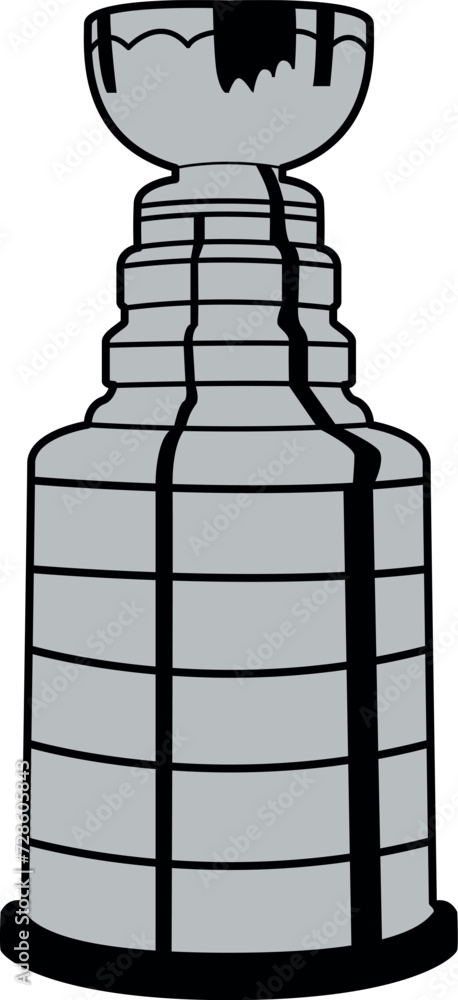 Hockey Stanley cup SVG Cut File for Cricut and Silhouette, EPS ,Vector ...