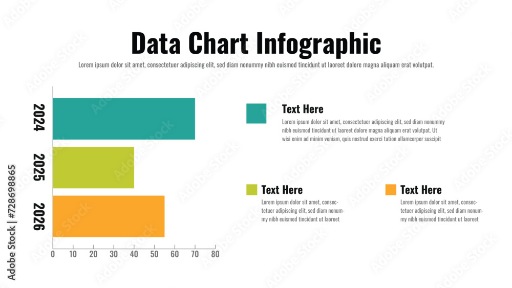 Data Chart infographic presentation layout fully editable. Stock Vector ...