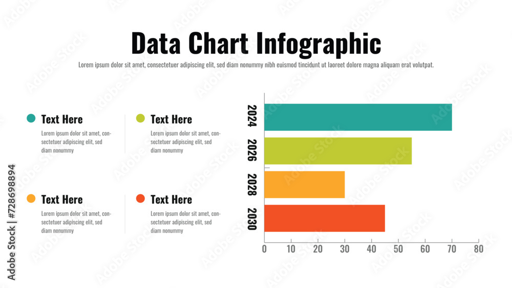 Data Chart infographic presentation layout fully editable. Stock Vector ...
